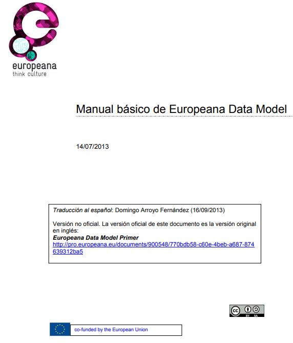 Manual básico de Europeana Data Model - HispanaPRO