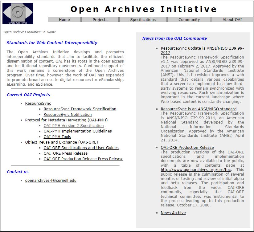 OAI-PMH Version 2.0. - HispanaPRO